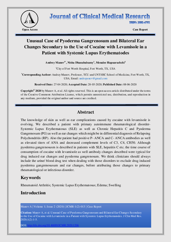 (PDF) Unusual Case of Pyoderma Gangrenosum and Bilateral Ear Changes ...