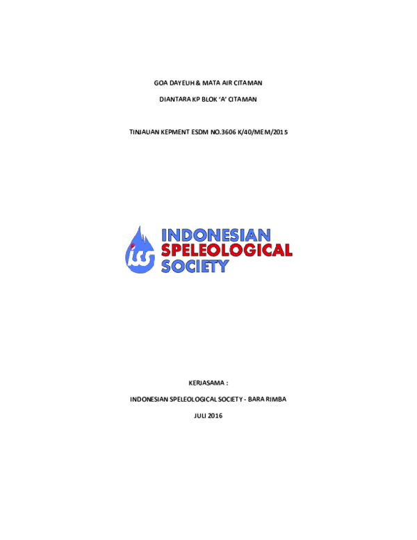 (PDF) Goa Dayeuh & Mata Air Citaman Diantara KP Blok A Citaman TINJAUAN ...