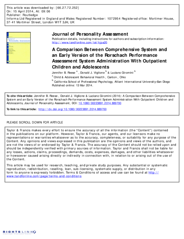 (PDF) A Comparison Between Comprehensive System and an Early Version of ...