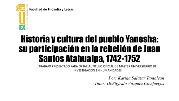 (PDF) Historia y cultura del pueblo Yanesha: su participación en la ...