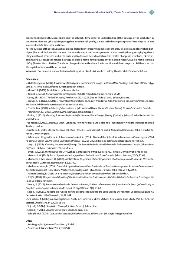 (PDF) Decontextualization & Detextualization of Murals of the City ...