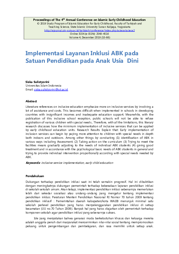 (PDF) Proceedings of The 4 th Annual Conference on Islamic Early ...