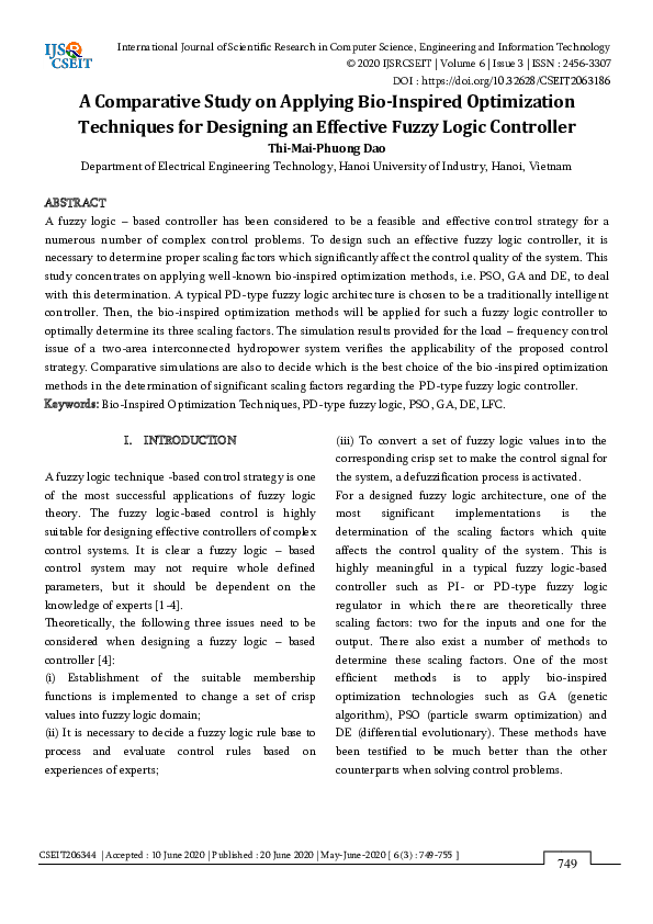 (PDF) A Comparative Study on Applying Bio-Inspired Optimization Techniques for Designing an ...