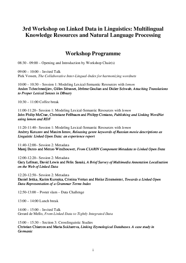 (PDF) A Multilingual Semantic Network as Linked Data: lemon-BabelNet