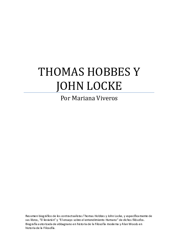 (PDF) THOMAS HOBBES Y JOHN LOCKE