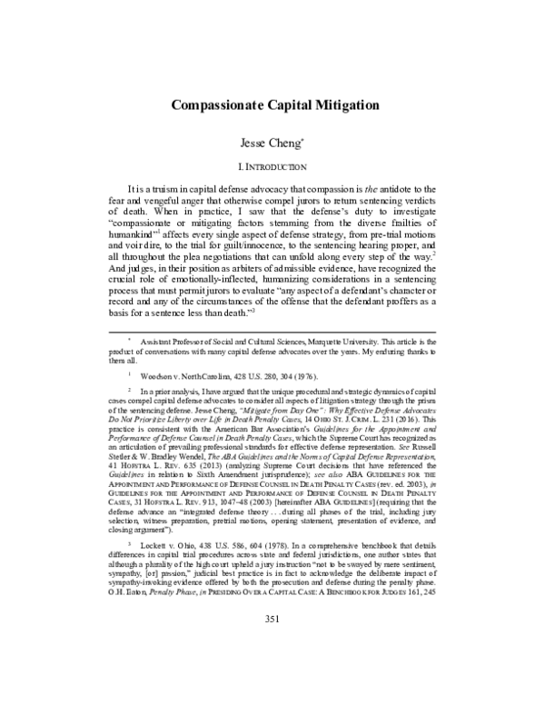 (PDF) Compassionate Capital Mitigation