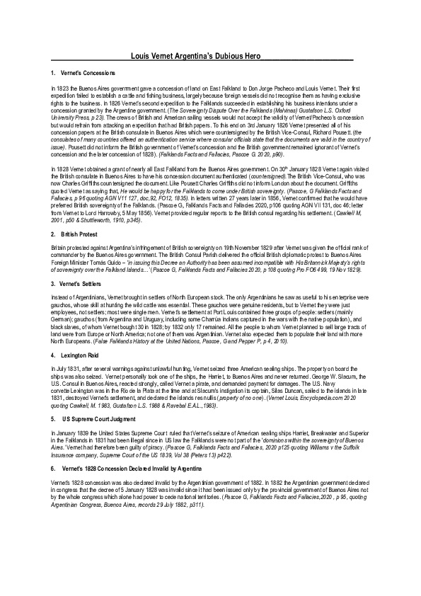 (PDF) Louis Vernet Argentina's Dubious Hero