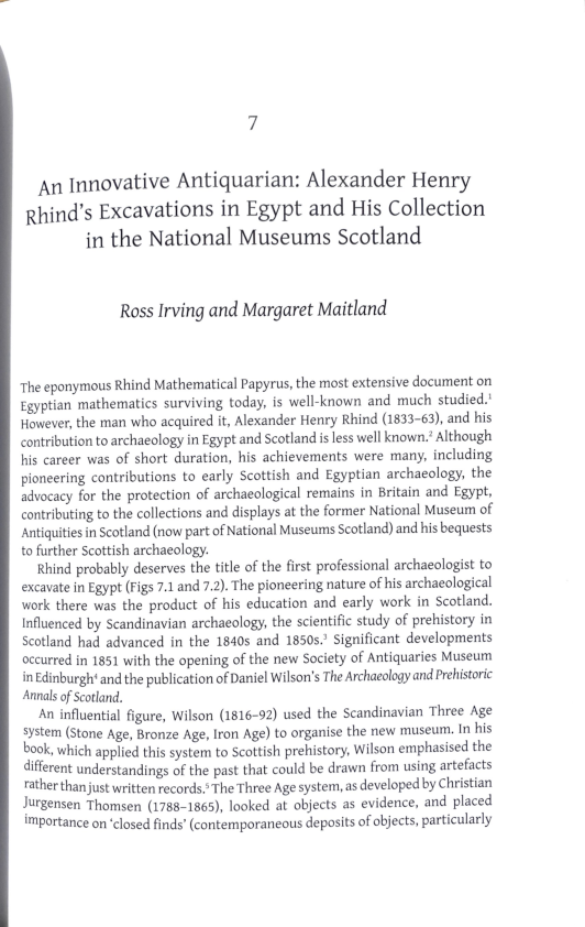 (PDF) An innovative antiquarian: Alexander Henry Rhind’s excavations in ...