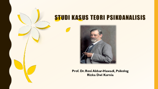 (PDF) Studi Kasus Teori Psikoanalisis Sigmund Freud