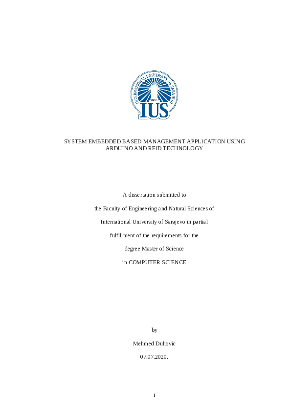 Pdf System Embedded Based Management Application Using Arduino And Rfid Technology 