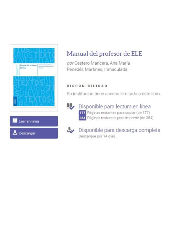 (PDF) Manual del profesor de ELE