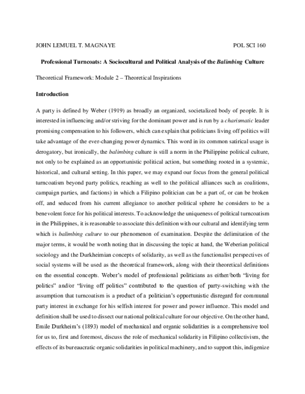 (PDF) Professional Turncoats A Sociocultural and Political Analysis of ...