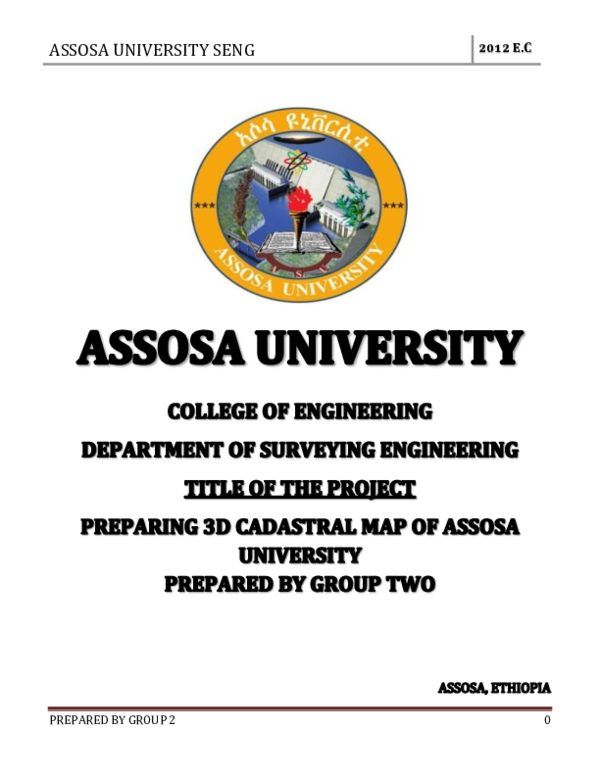 (PDF) 3D Cadastral Map Proposal