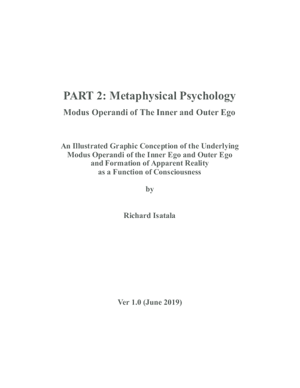 (PDF) PART 2: Metaphysical Psychology Modus Operandi of The Inner and ...