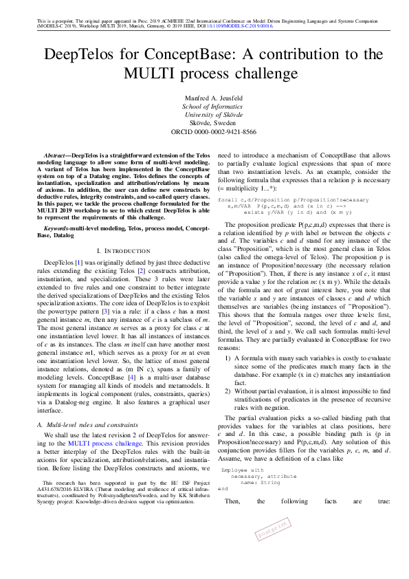 (PDF) DeepTelos for ConceptBase: A contribution to the MULTI process challenge