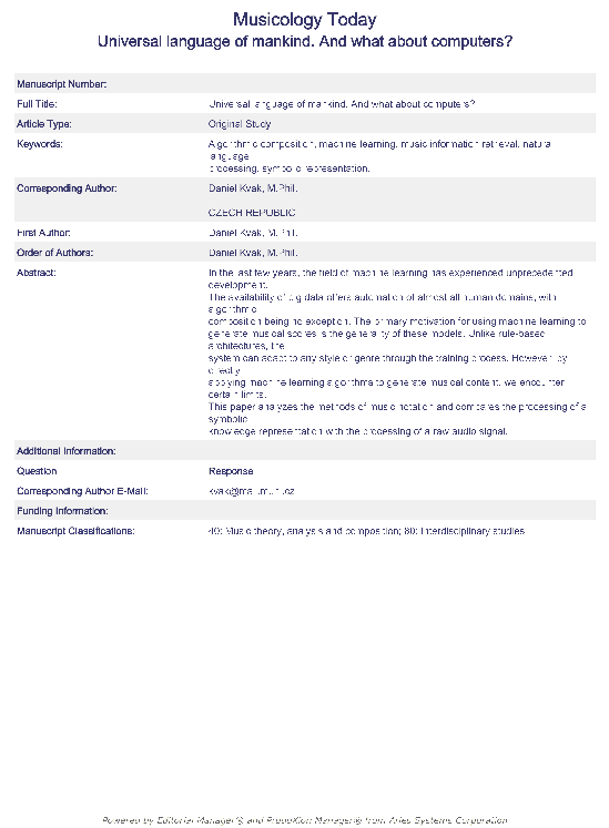(PDF) Universal language of mankind. And what about computers?