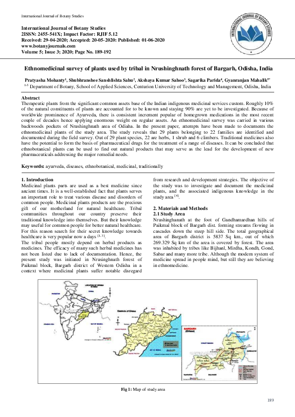 (PDF) Traditional ethnomedicinal plants used by tribal communities in Godhra forest, Gujarat ...