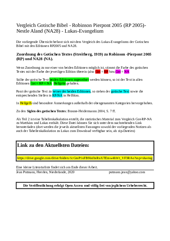 (PDF) Vergleich Gotische Bibel -Robinson Pierpont 2005 (RP 2005 ...