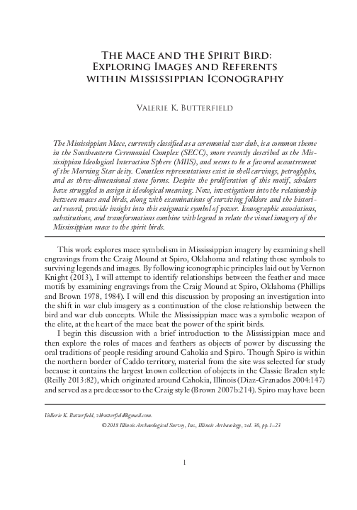 (PDF) The Mace and the Spirit Bird: Exploring Images and Referents ...