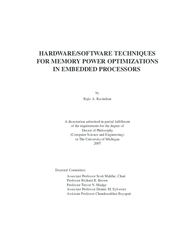 (PDF) Compiler Managed Dynamic Instruction Placement in a Low-Power Code Cache
