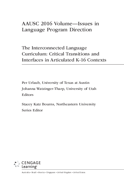 (PDF) Making connections in beginning language instruction through ...