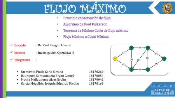 (PDF) FLUJO MÁXIMO