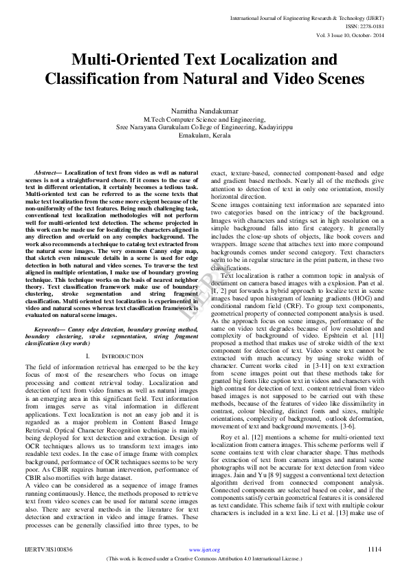 (PDF) IJERT-Multi-Oriented Text Localization and Classification from ... (PDF) IJERT-Multi-Oriented Text Localization and Classification from ...