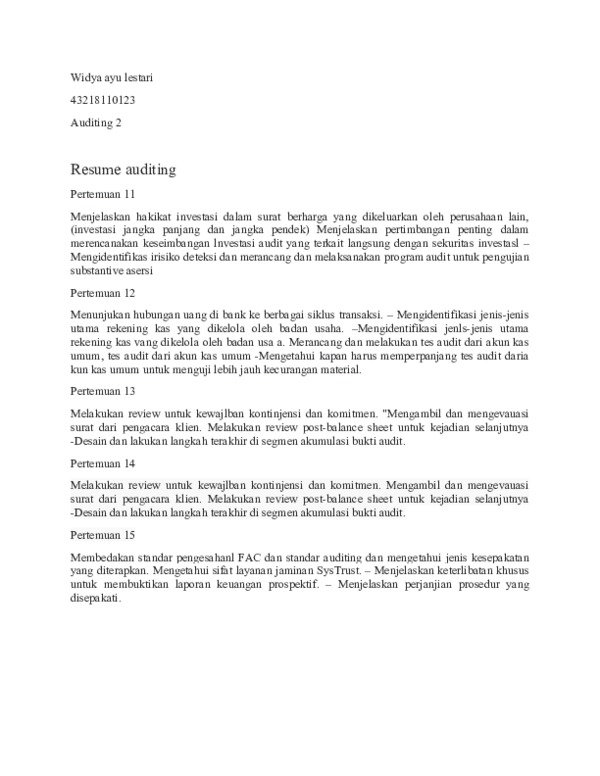 (DOC) Resume auditing