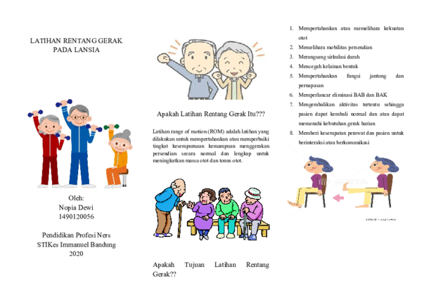 (DOC) LATIHAN RENTANG GERAK PADA LANSIA