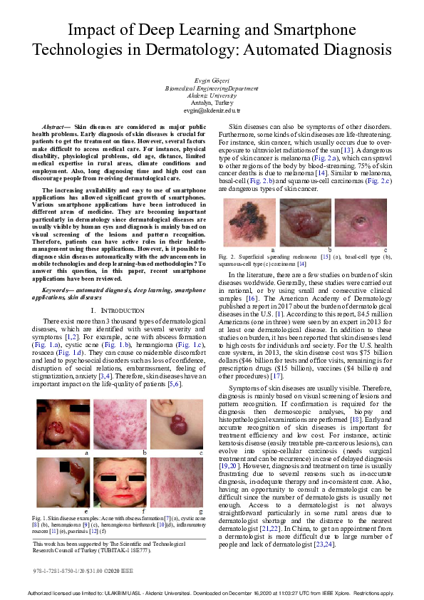 (PDF) Impact of Deep Learning and Smartphone Technologies in ...