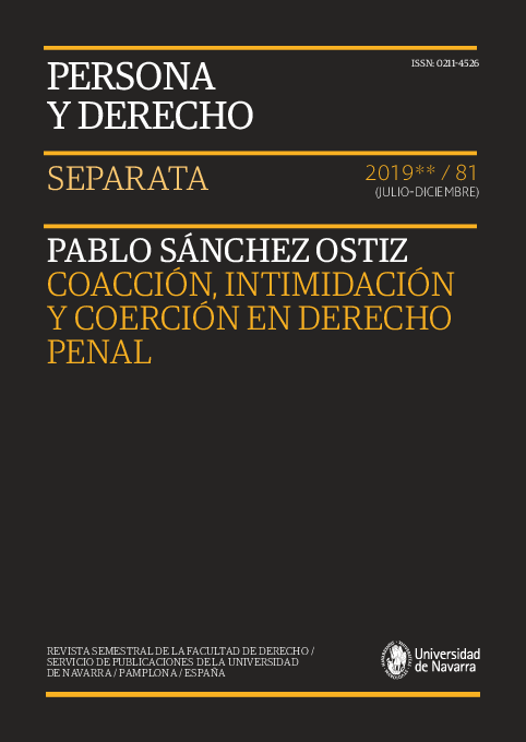 (PDF) Coacción, intimidación y coerción en Derecho penal