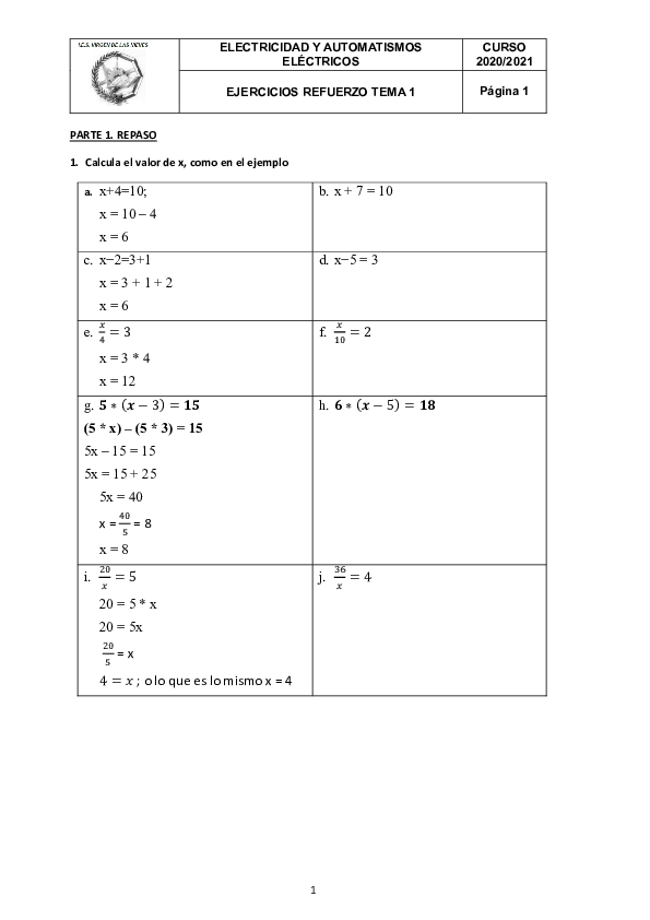 (PDF) Ejercicios UD1 REFUERZO
