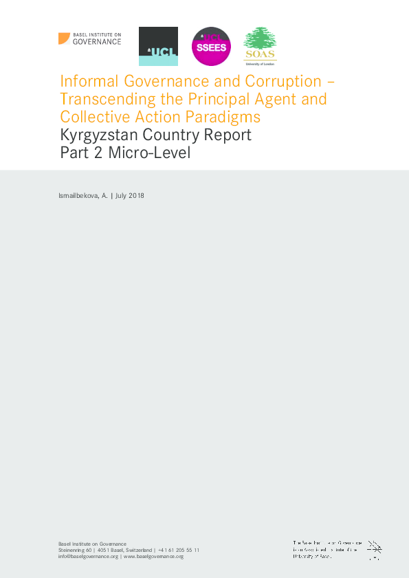 (PDF) Informal Governance and Corruption - Transcending the Principal ...