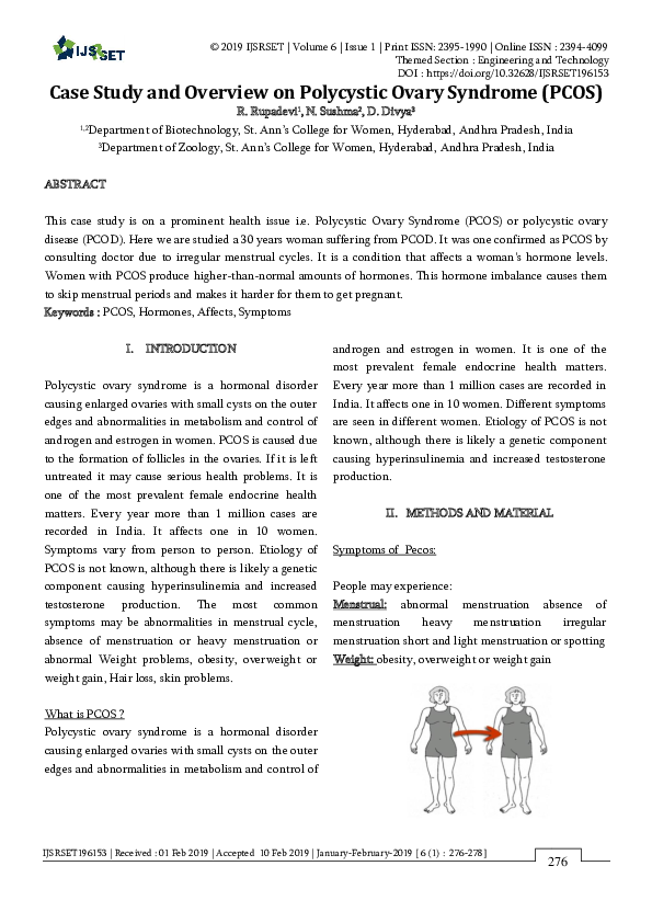 (PDF) Case Study and Overview on Polycystic Ovary Syndrome (PCOS ...