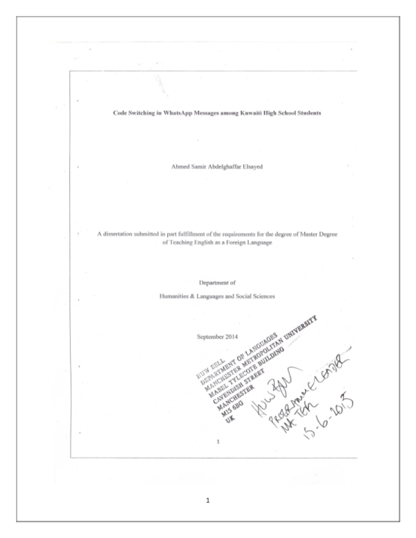 (PDF) Master Thesis