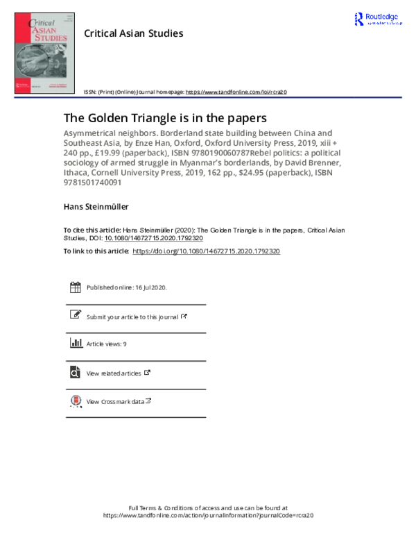 (PDF) The Golden Triangle is in the papers: Review of Asymmetrical ...