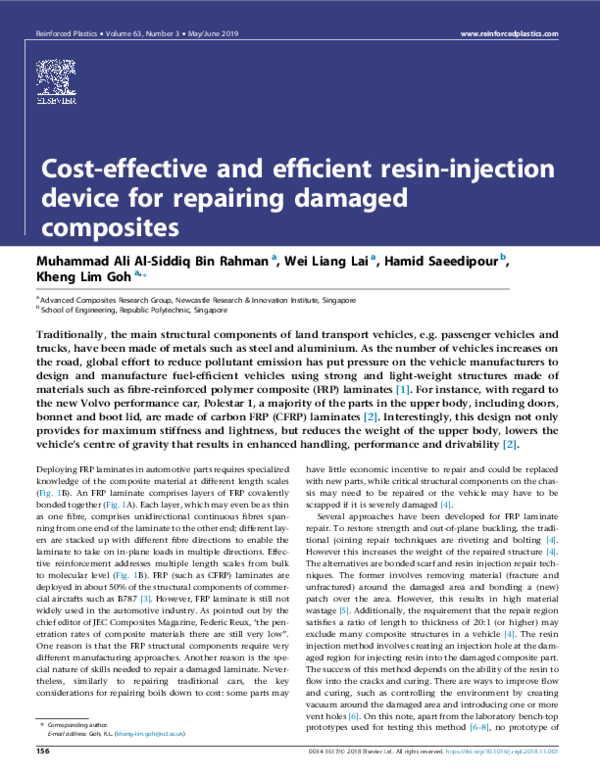 (PDF) Cost-effective and efficient resin-injection device for repairing ...