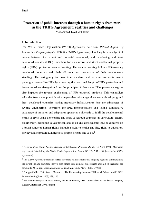 (PDF) Protection of Public Interests Through a Human Rights Framework ...