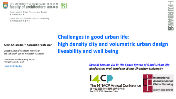 (PDF) Challenges in good urban life: high density city and volumetric ...