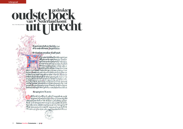 (PDF) Oudste gedrukte boek van Nederland komt uit Utrecht