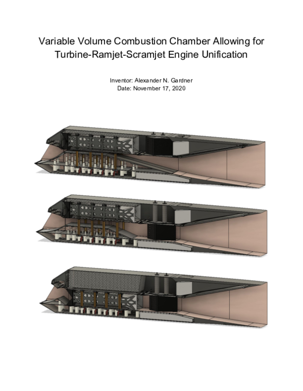 (PDF) Variable Volume Combustion Chamber Allowing for Turbine-Ramjet-Scramjet Engine Unification