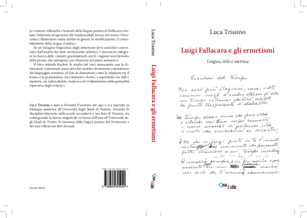 (PDF) Luigi Fallacara e gli ermetismi. Lingua, stile e metrica