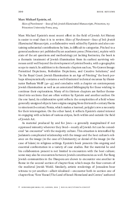 (PDF) Harris, Review of Marc Michael Epstein, ed. Skies of Parchment ...