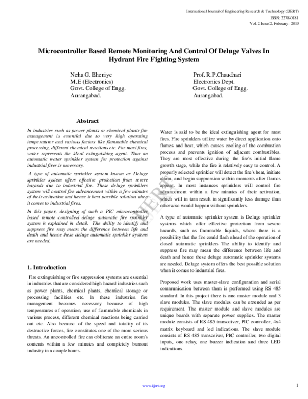 (PDF) IJERT-Microcontroller Based Remote Monitoring And Control Of ...