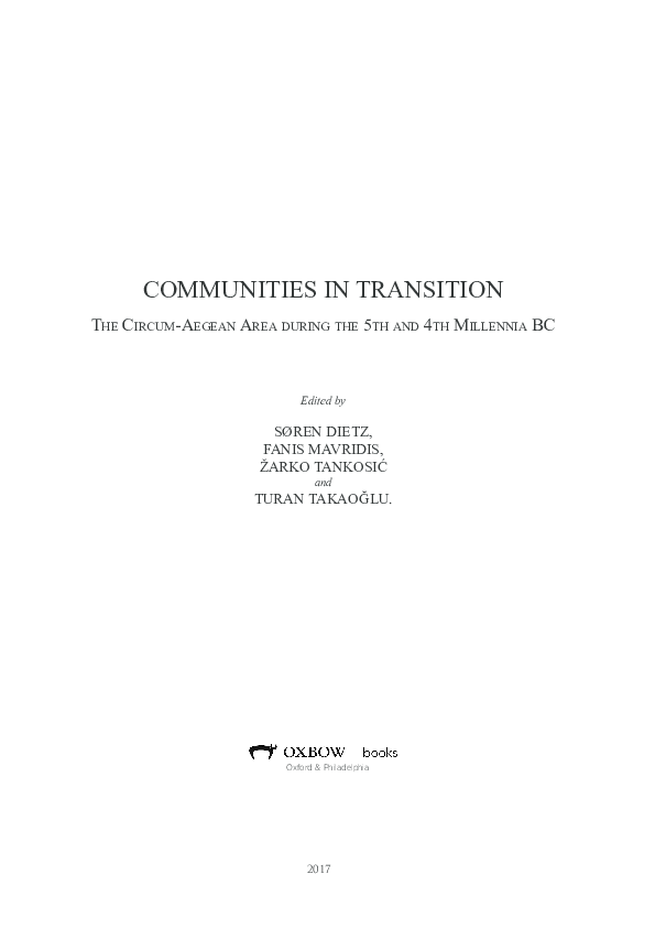 (PDF) At the Crossroads: Changing Chalcolithic Settlement Patterns in ...