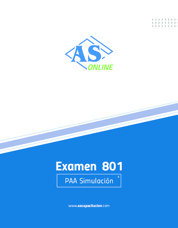 (PDF) Examen 801 PAA Simulación