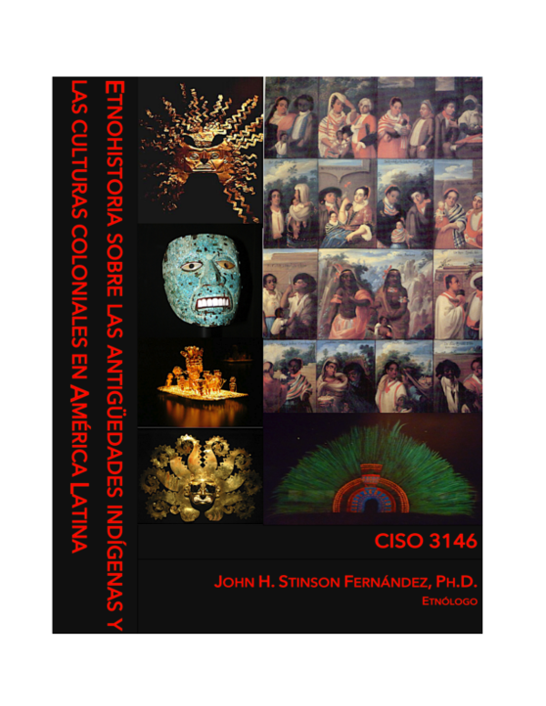 (PDF) CISO 3146-Etnohistoria sobre las antigüedades indígenas y ...