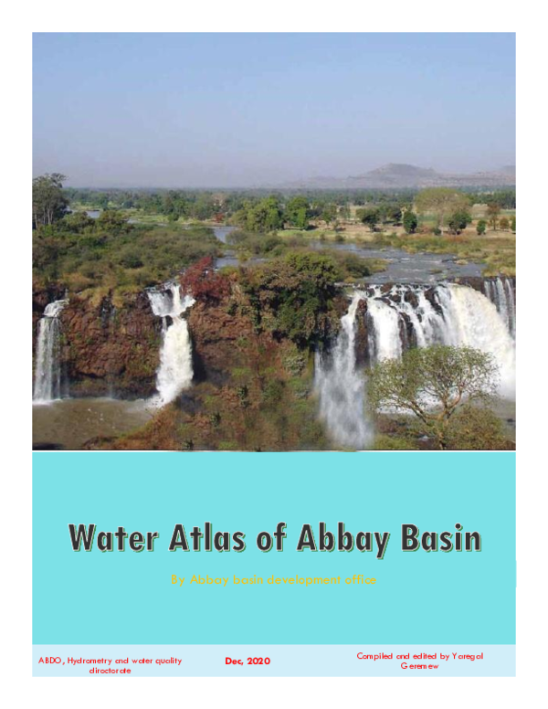 (PDF) Water Atlas of Abbay Basin