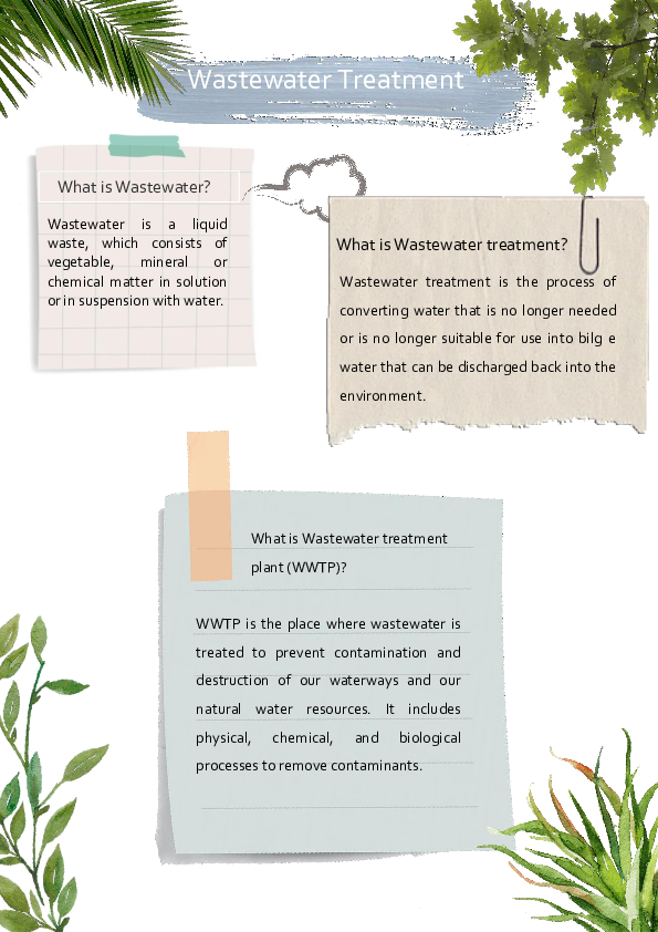 (PDF) Wastewater Treatment Aesthetic Note English For Sanitarian