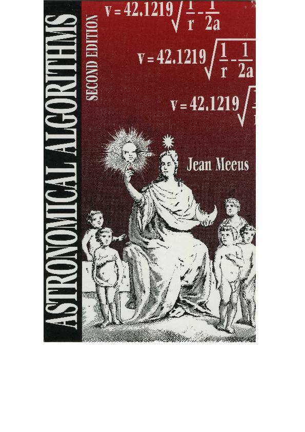 (PDF) Astronomical Algorithms